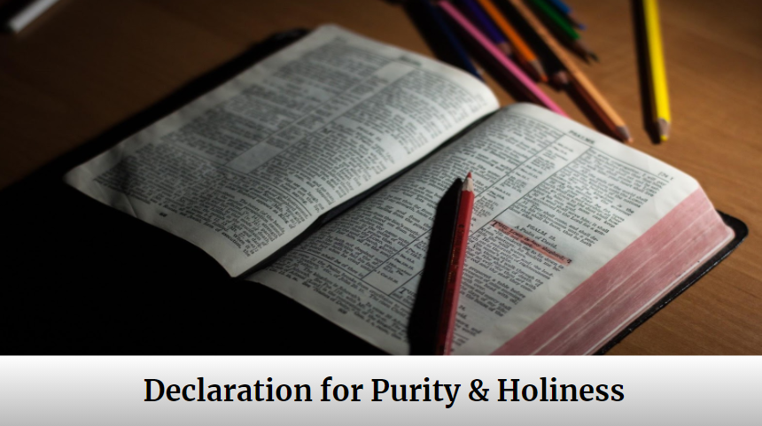 Declaration for Purity & Holiness - Christ in You, the Hope of Glory ...